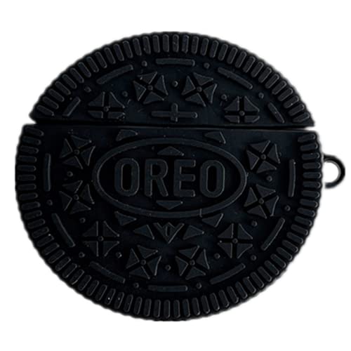 PVC Earphone Case for Xiaomi True Wireless Earbuds Redmi Buds 3,Cute 3D Funny Cartoon Cool Design Skin Cover, Protective Silicone Case with Keychain (Oreo Cookies)