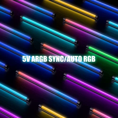 novonest Upgraded Magnetic LED Strip, 14.17"(360mm), Black, Acrylic Diffuse Material ARGB LED Strip, SATA Auto Rainbow/5V 3PIN, for Aura SYNC, Gigabyte RGB Fusion, MSI Mystic Light Sync, LB360