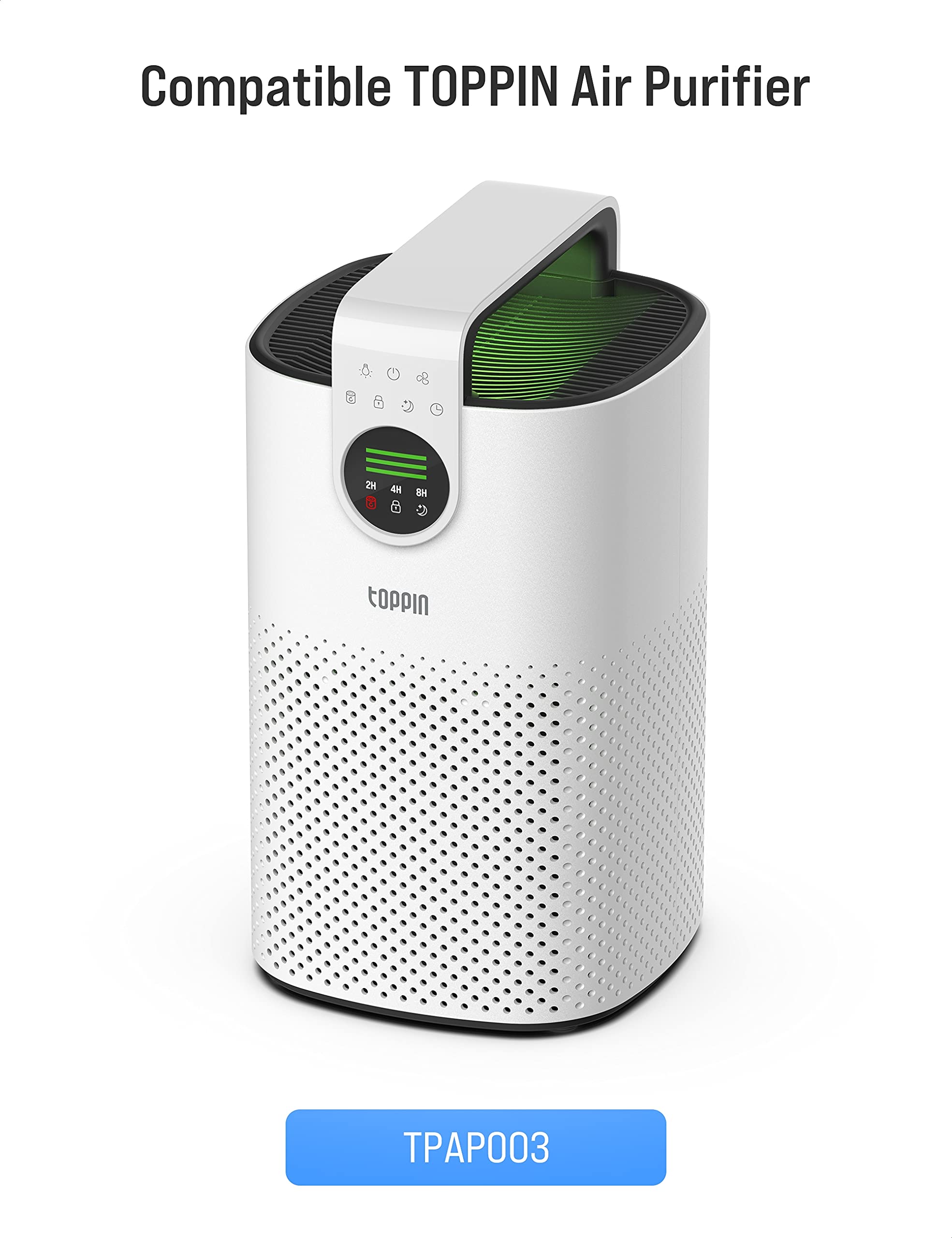 TOPPIN Filter HEPA Air Filter Replacement True HEPA H13 All-Rounder Filter Compatible with TOPPIN TPAP003 Air Purifier