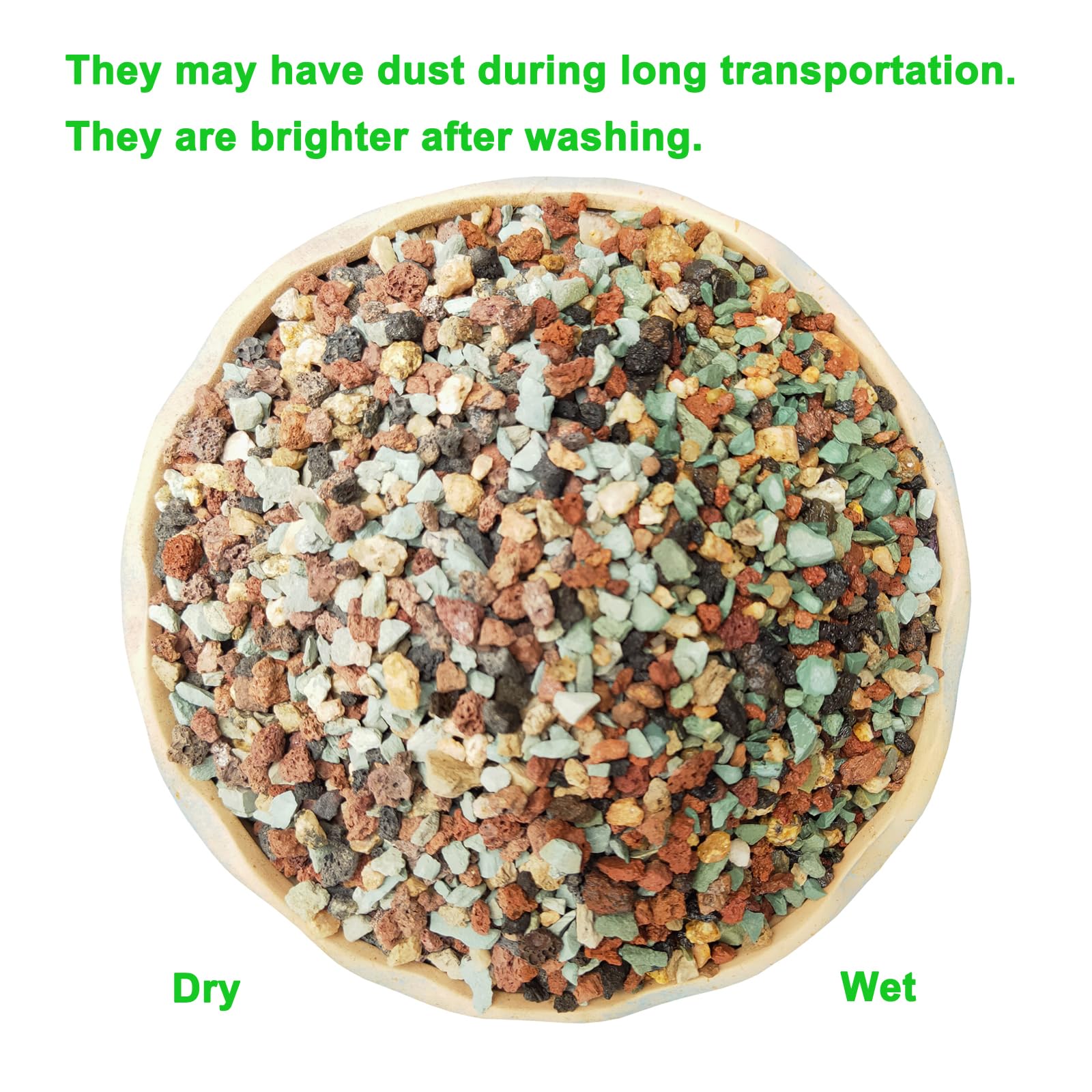 Boniosz 5lb Bonsai Succulent and Cactus Soil Gritty Mix Rocks Gravel for Terrarium Top Dressing Decorative Pebbles Potting Soil Amendment for Pots Indoor Plants, Fast Drainage, Neutralize Soil PH