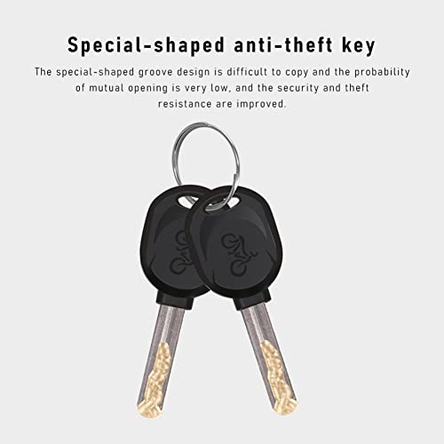 Bike Lock Cable Portable Heavy Duty Security Cable Bike Chain Lock MTB Road Bicycle Lock with 2 Keys