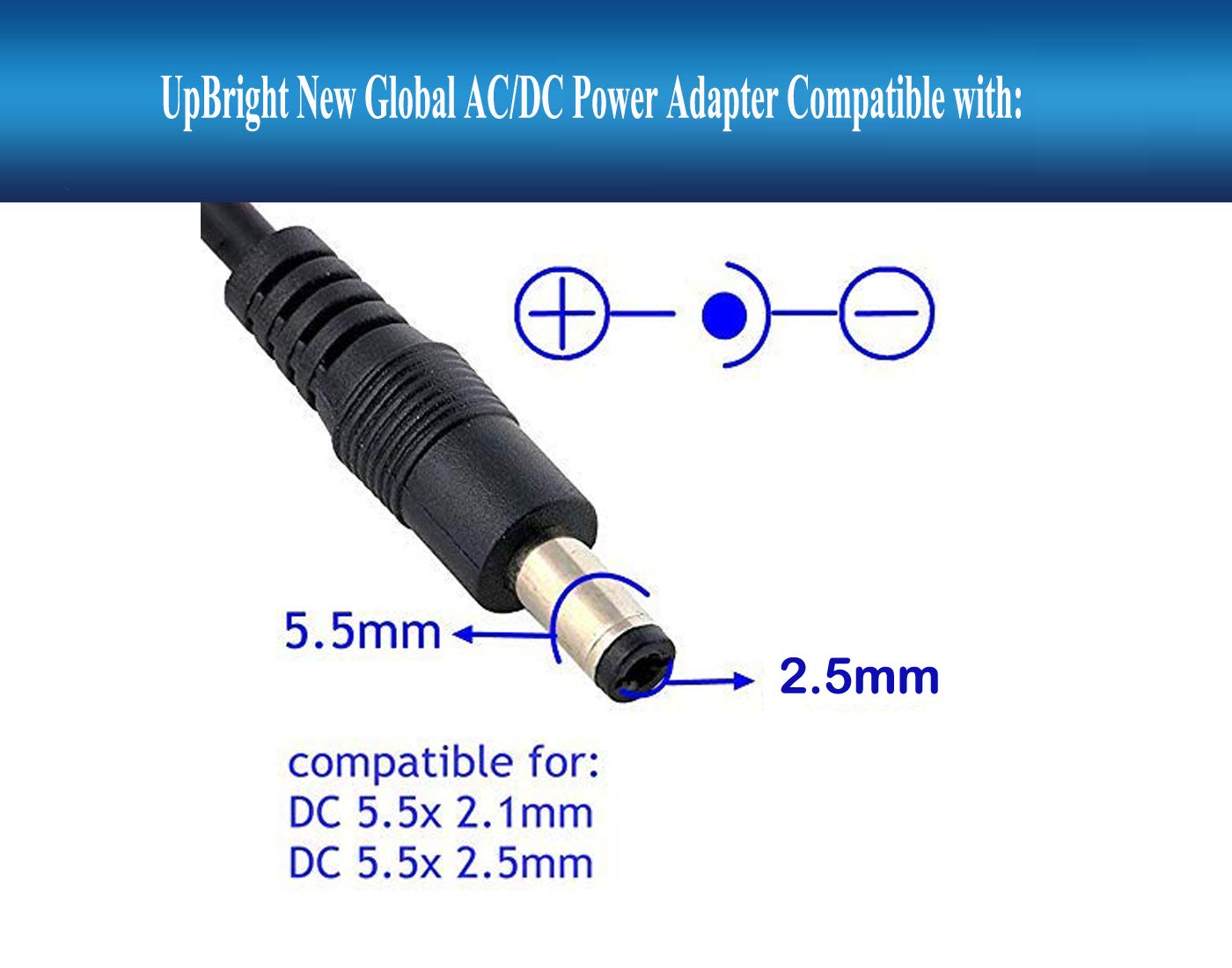 UpBright 42V AC/DC Adapter Compatible with Name HY-A01B Two-Wheeled 6.5 in 36V 2Ah 4Ah 40V 2A 4A Lithium Ion Battery Hooverboard 6.5" Self Balancing Scooter Hover Board Power Supply Charger (Barrel)