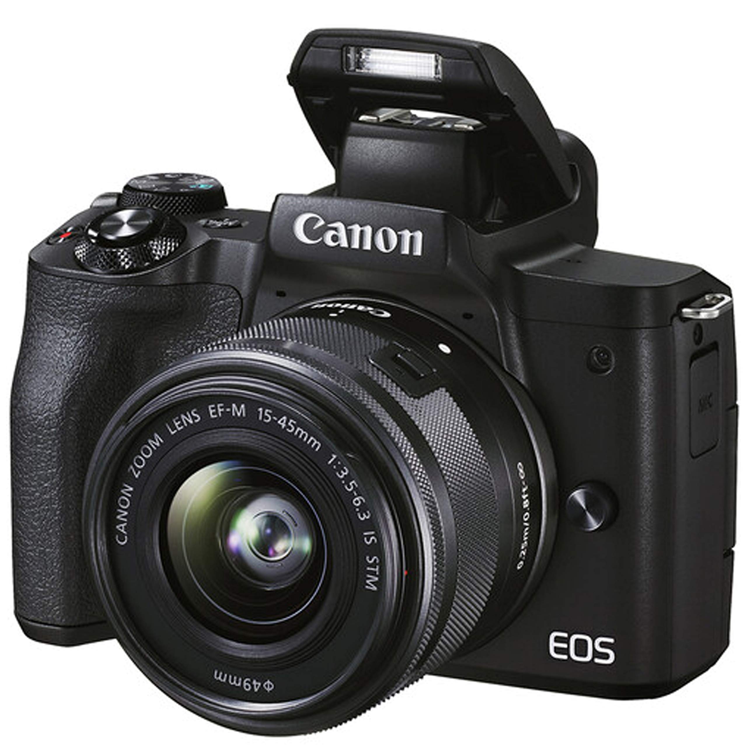 Canon EOS M50 Mark II Mirrorless Digital Camera with EF-M 15-45mm f/3.5-6.3 is STM Lens + 55-200mm f/4.5-6.3 is STM Lens + 64GB Memory Card, Professional Photo Bundle (42pc Bundle)