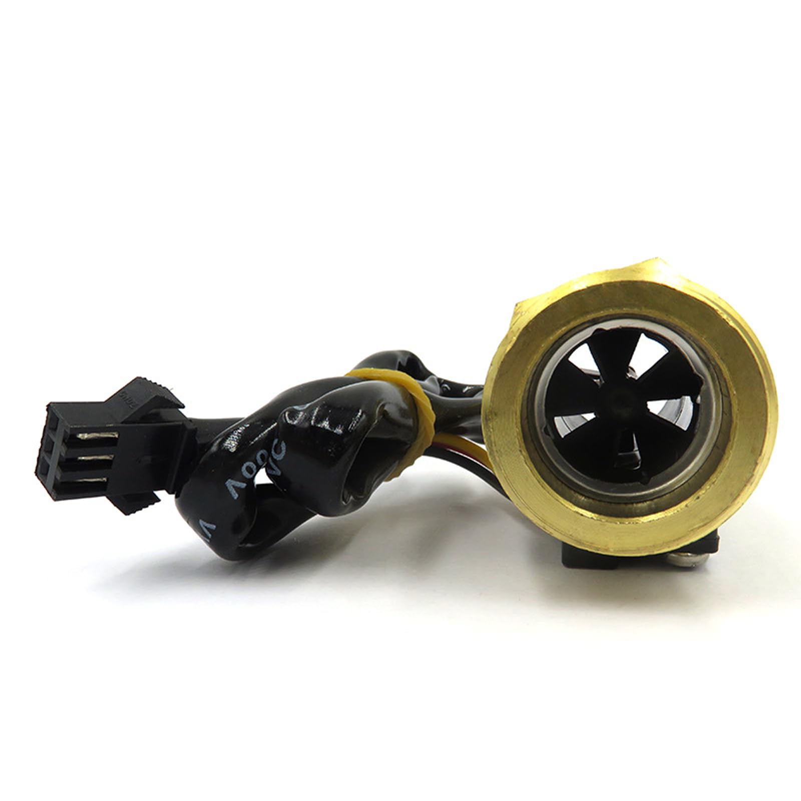 GREDIA G3/4" Male Thread Brass Water Flow Sensor Switch Hall Effect Liquid Flowmeter Fluidmeter Counter BSP 1-30L/Min(50mm in Total Length)