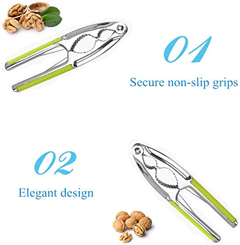 LEFJUBAW Nut Crackers Nutcracker for Walnuts, Tool for Nuts, Nut Cracker Kitchen Tool, Sturdy Nutcrackers Opener Tool Walnuts Pecan Nut, Hazelnuts, Almonds Brazil Nuts Or Other Nuts