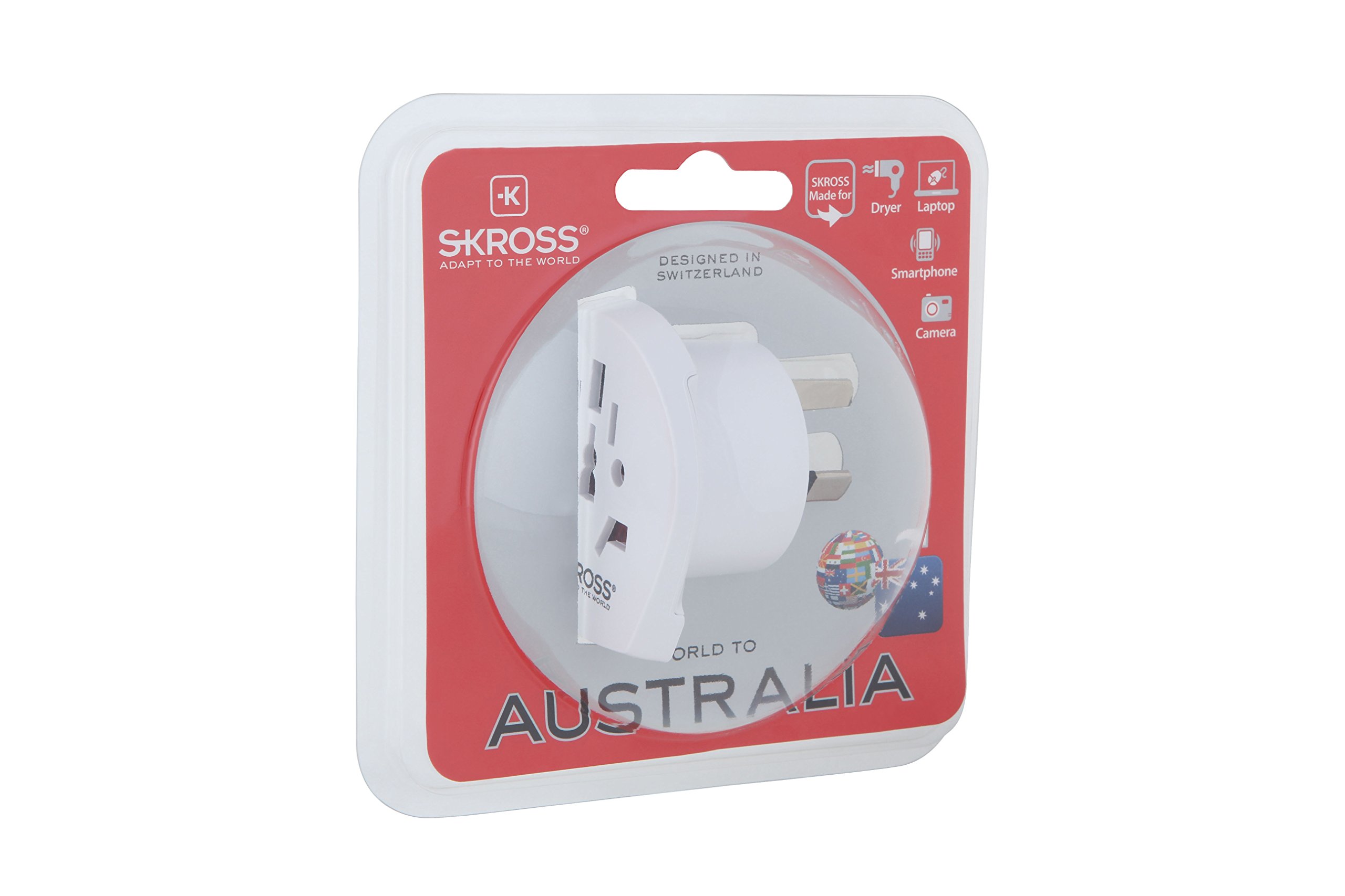 Skross World to Australia/China Country Travel Adaptor, White