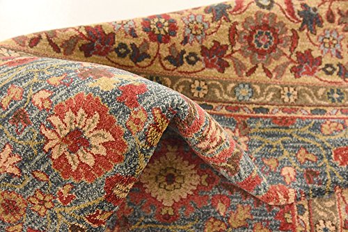 Unique Loom Edinburgh Collection Classic Oriental Traditional French Cottage Inspired Intricate Design Area Rug (6' 0 x 9' 0 Rectangular, Light Blue/ Beige)