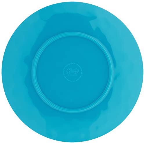 Certified International Radiance Teal Melamine 8.5"Salad/Dessert Plate, Medium, Multicolor, Set of 6