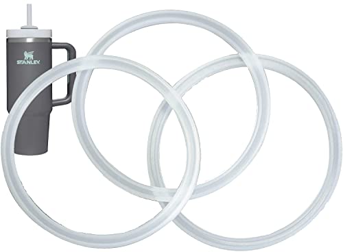 Replacement Lid Seals for Stanley Quencher H2.0 40 Ounce FlowState Drinking Tumbler (White)