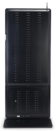 Displays2go 55" Touch Screen Kiosk with Wireless Connectivity, Wheels, Single Sided - Black (DGSNFSTCH55)