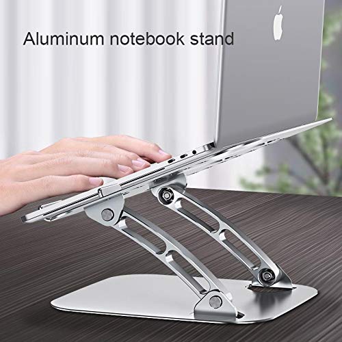 BoxWave Stand and Mount Compatible with Acer ConceptD 7 Ezel (CC715-71) - Executive VersaView Laptop Stand, Ergonomic Adjustable Metallic Laptop Stand - Metallic Silver