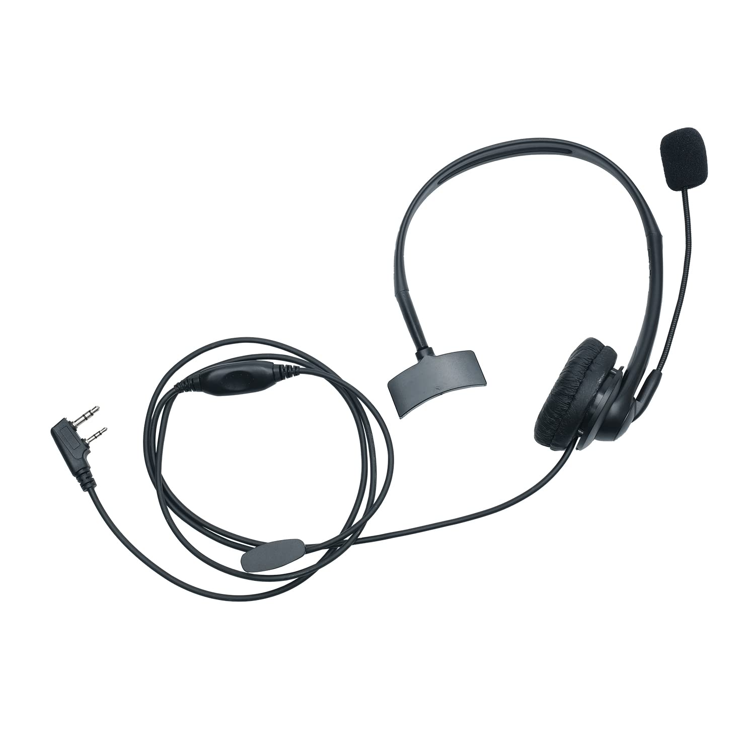 BVMAG Overhead Headset with Boom Mic for Walkie Talkie for Baofeng uv-5r bf888s Kenwood tk3300 H-777S RT19 RT22S pxton Wouxun Two Way Radio