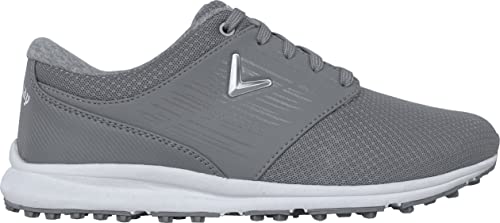 Callaway Women's Marin Golf Shoe, Grey, 9.5