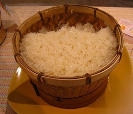 Innovative Thai Bamboo Sticky Rice Automatic Basket for 1.1 Liter Size Electronic Rice Cooker - With Cover (Small Size) by kitchen utensils