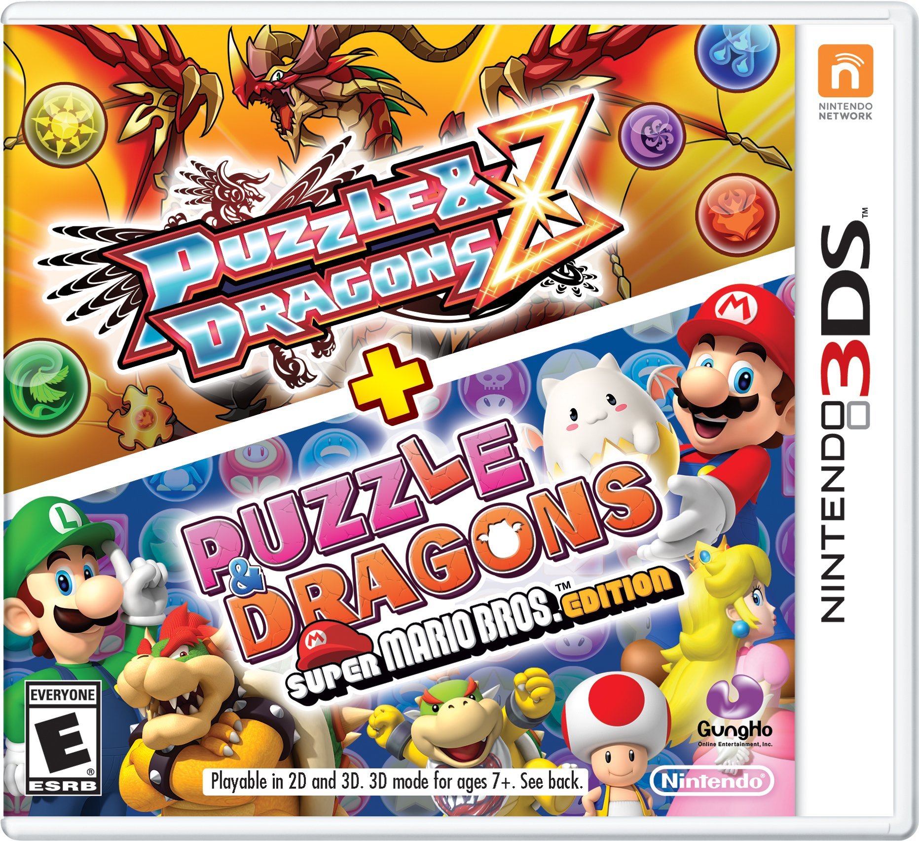 Puzzle & Dragons Z + Puzzle & Dragons Super Mario Bros. - Nintendo 3DS (Renewed)