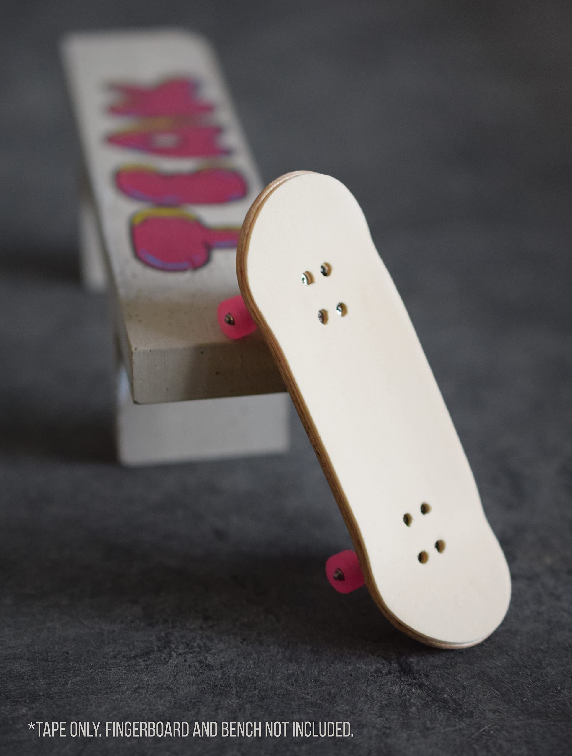 Teak Tuning 2PK Prolific Foam Grip Tape, Cream Edition (1mm Thick) - Adhesive Backing - Extra Soft, Professional Quality Foam - Optimal Control - 110mm x 35mm - Includes File for Clean Application