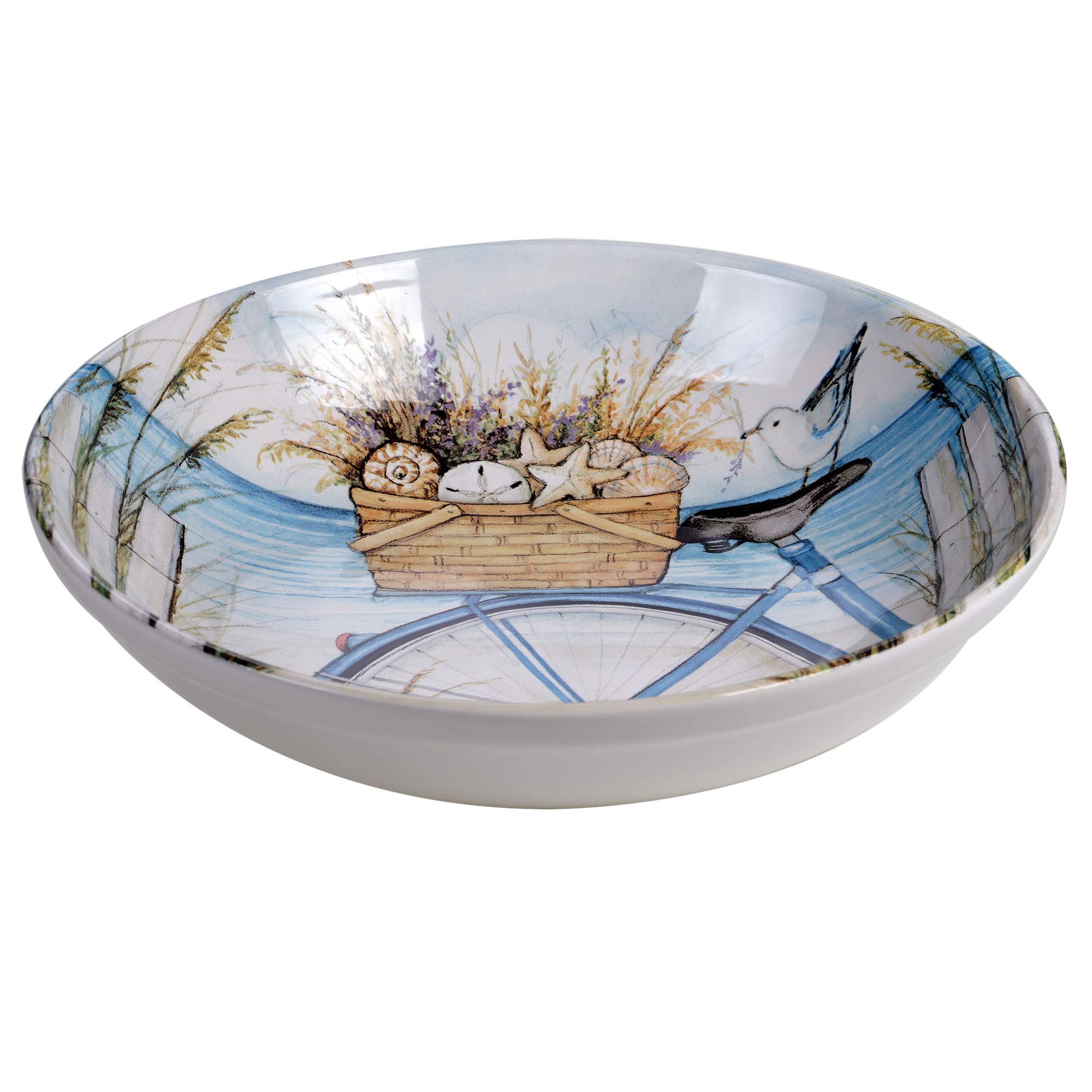 Certified International By the Sea 144 oz. Serving/Pasta Bowl, Multi Colored