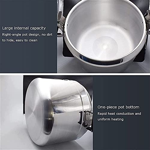 FFLLAS Pressure Cooker,50 Liter Large Capacity Explosion-Proof High Pressure Cooking Pot Suitable for Gas Stove Cooker Restaurant Hotel Commercial,50L