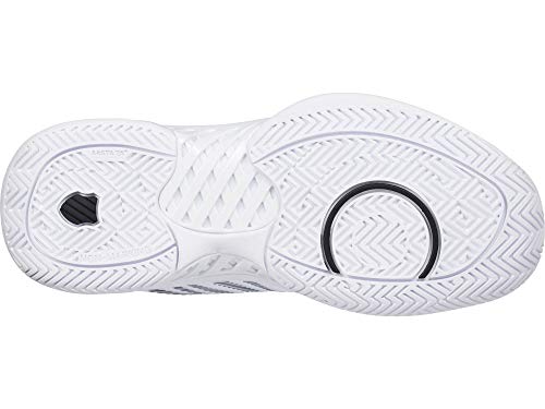 K-Swiss Women's Hypercourt Express 2 Tennis Shoe, White/Black, 7.5 M