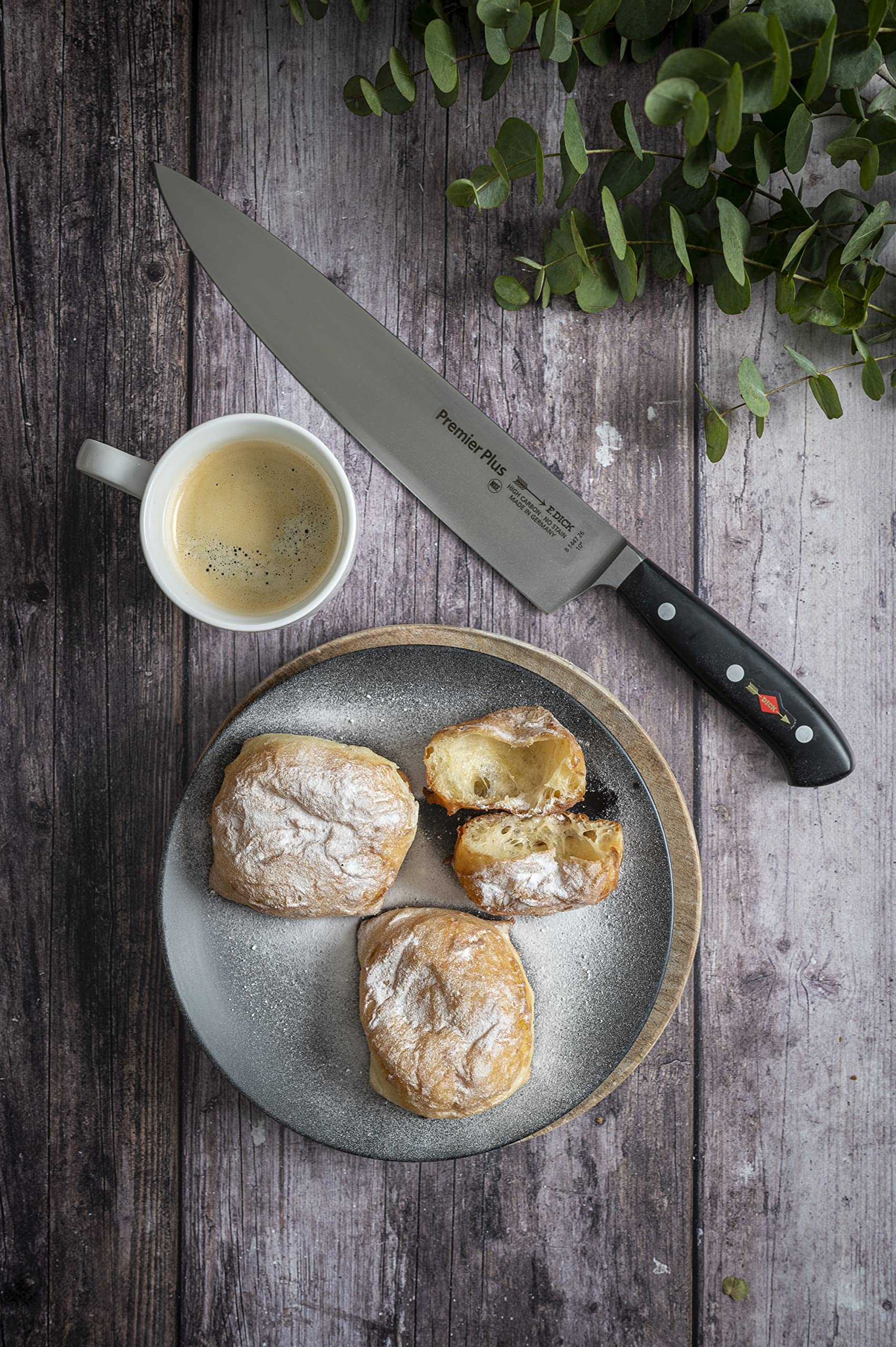 F. DICK โ Premier Plus Chef Knife - Classic kitchen knife with 10.2" blade & 56 HRC - Ideal for meat & vegetables - Ultra sharp - Stainless steel - Ergonomic handle - High carbon - Made in Germany