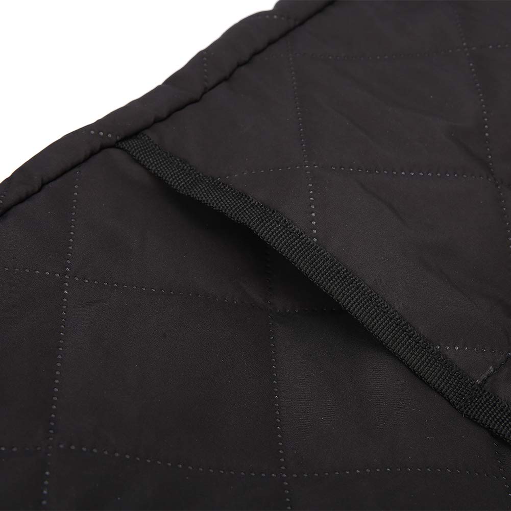 Coffee Machine dust Cover Double Face Cotton Quilted Cover Compatible with Coffee Systems Washable Cotton Quilted Stand Mixer Coffee Maker Appliance Cover Kitchen tool Black