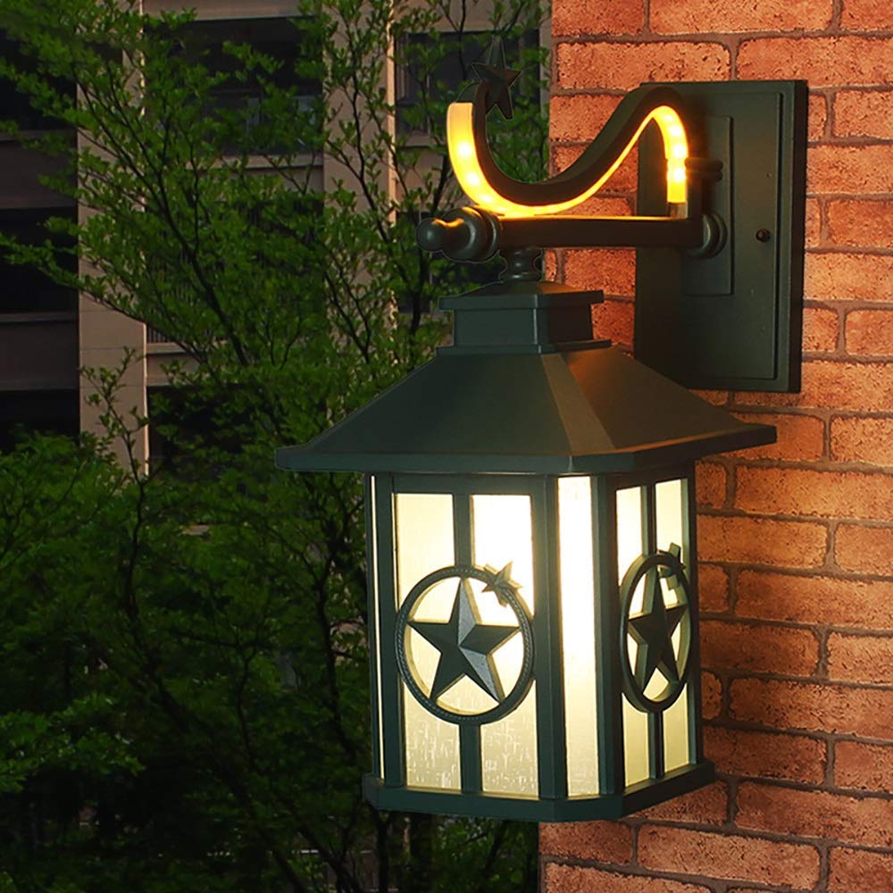 TANGIST Delicate LED Outdoor Wall Light/Retro Waterproof Wall Light/Solar Villa Garden Aisle Door Light High Taste Home Decoration