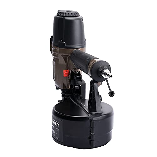 Carpenter Air Tools CCN65Z 0 Degree 1-1/2″ to 2-1/2″ Pneumatic Coil Siding Nailer with Tool-less Depth Adjustment, Drives plastic collated nails.
