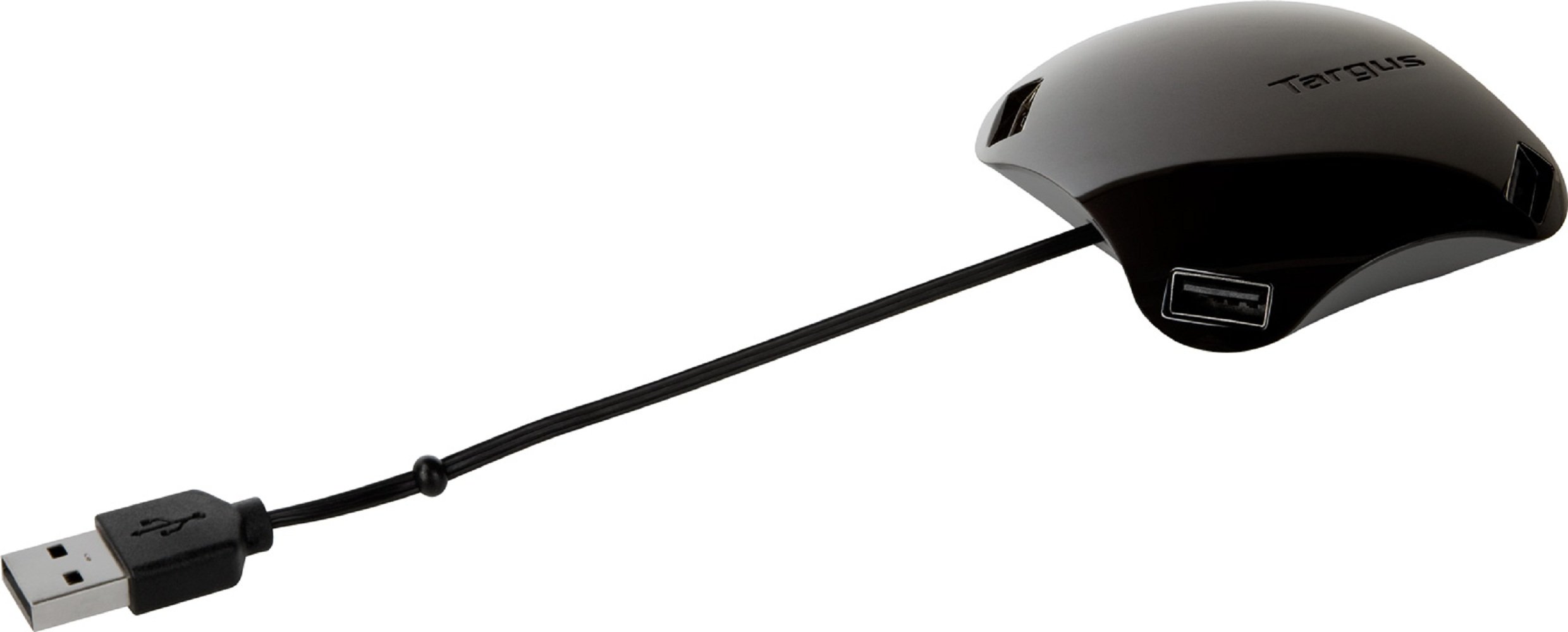 Targus Retractable 4-Port Hub, Black (ACH113US)