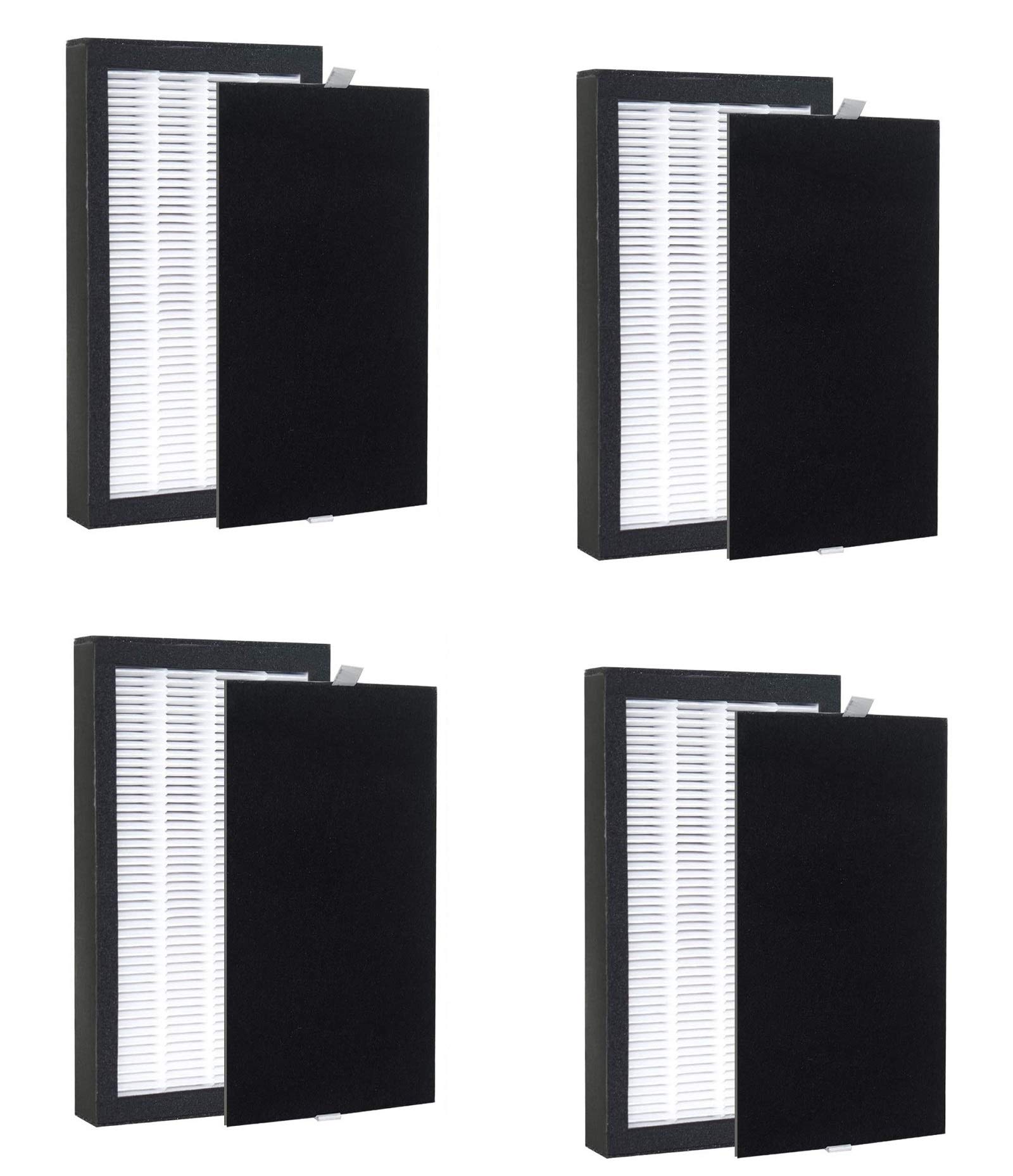 True HEPA Replacement Filter Compatible with GermGuardian FLT4100 Filter E for AC4100 AC4150BL AC4150P AC4150BLCA AC4150PCA Air Purifier 4 Filters