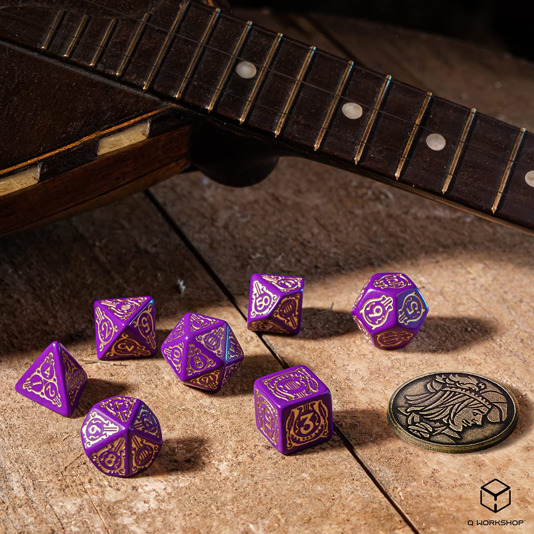 Q-Workshop Witcher Dice Set. Dandelion - Viscount de Lettenhove