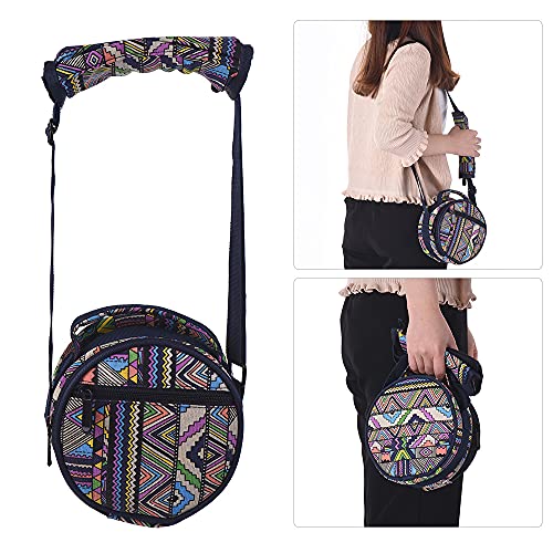 Btuty Mini 8-Tone Steel Tongue Drum 5.5 Inch C Key Percussion Instrument Handpan Drum with Drum Mallets Carry Bag