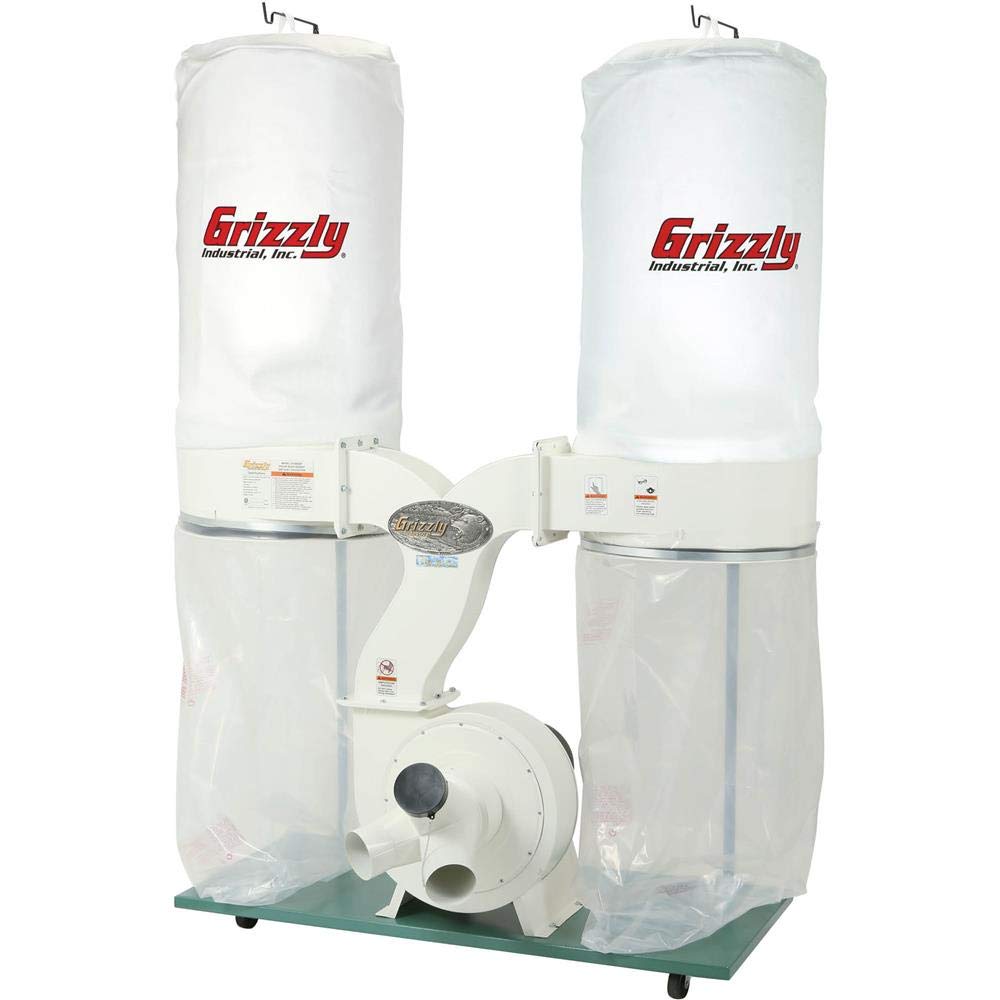 Grizzly Industrial G1030Z2P - 3 HP Dust Collector with Aluminum Impeller
