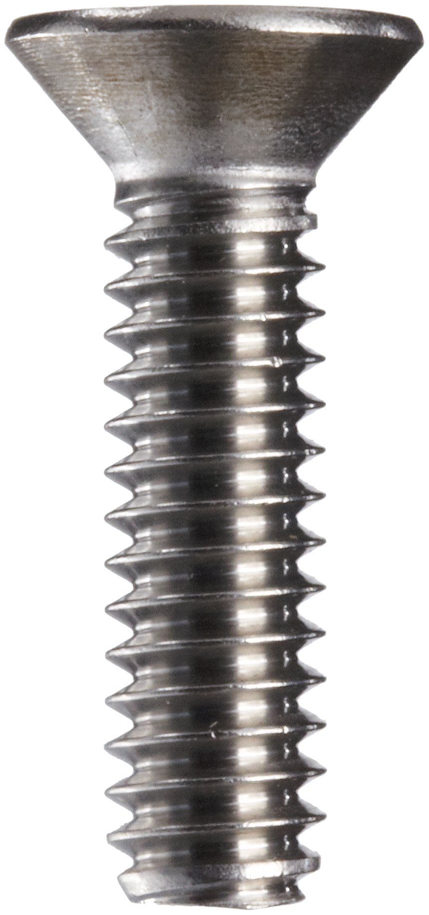 Small Parts 316 Stainless Steel Machine Screw, Plain Finish, Flat Head, Phillips Drive, 3/4" Length, #10-32 Threads (Pack of 25)