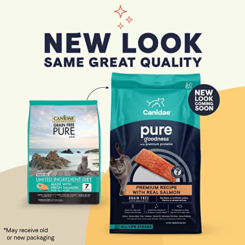 Canidae Pure Limited Ingredient Premium Dry Cat Food, Real Salmon Recipe, 5 lbs, Grain Free