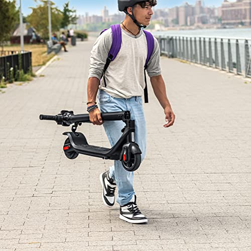Jetson Rhythm Folding Electric Scooter | Weight Limit up to 220 lb, Ages 12+| 6.5β Wheels | 250-Watt Hub Motor | Easy Folding Mechanism, 3 Speed Modes | Thumb Throttle | Top Speed of 15 MPH