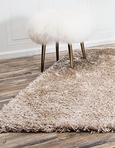 Rugs.com Marilyn Monroe™ Shag Collection Rug – 6' x 9' Blonde Shag Rug Perfect for Bedrooms, Dining Rooms, Living Rooms