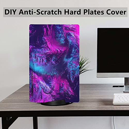 DIY Console Replacement Panels Shell Game Consoel Anti-Scratch Hard Plates Cover Protective Case for PS5 Disc Edition PS5 Console Galaxy Pattern (Disc Edition Console Shell)