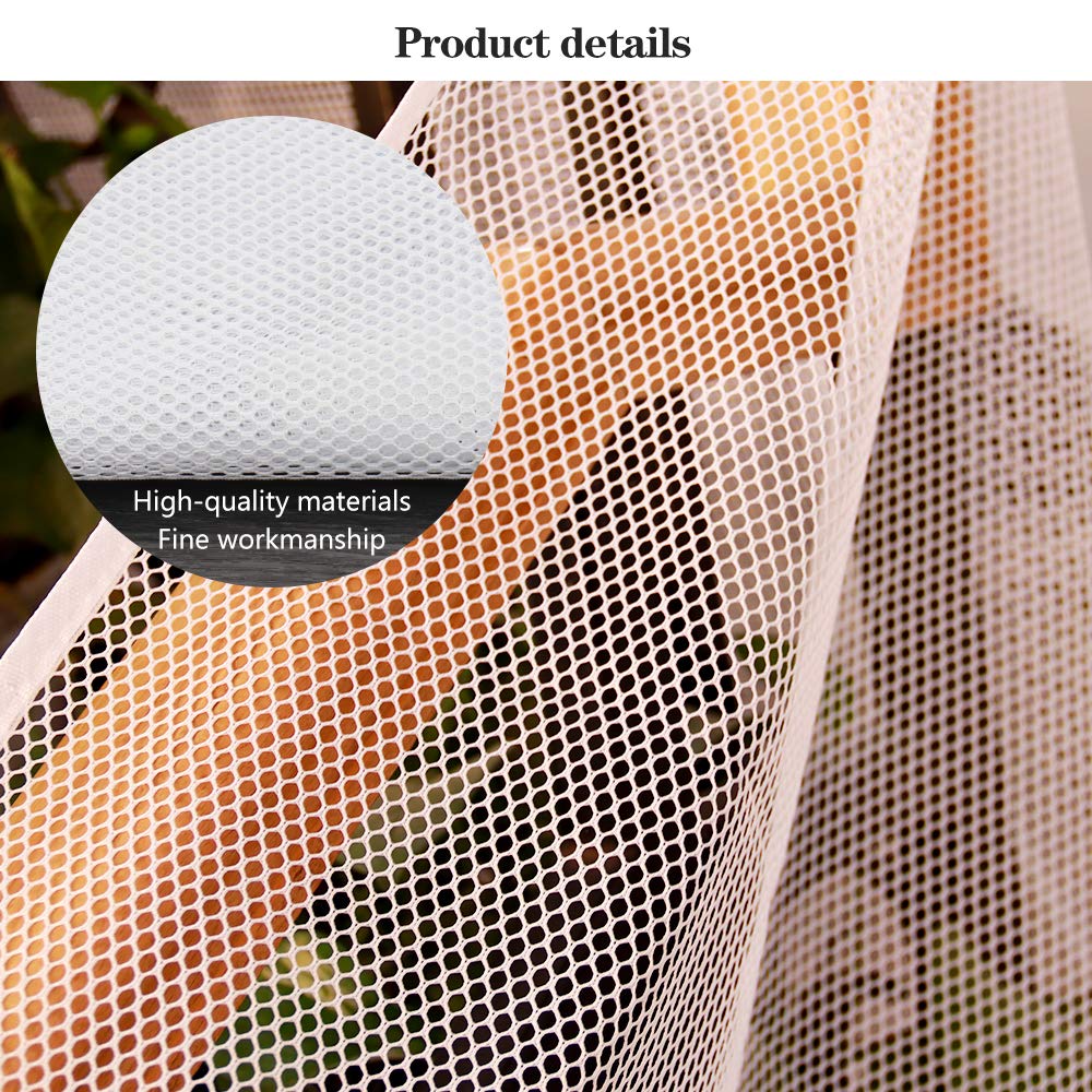 Child Safety Rail Net for Balcony, Patios, Railing and Stairs. Security Guards for Kids/Pet/Toy Both Indoors and Outdoors. 10ft x2.5ft, Sturdy Mesh Fabric Material