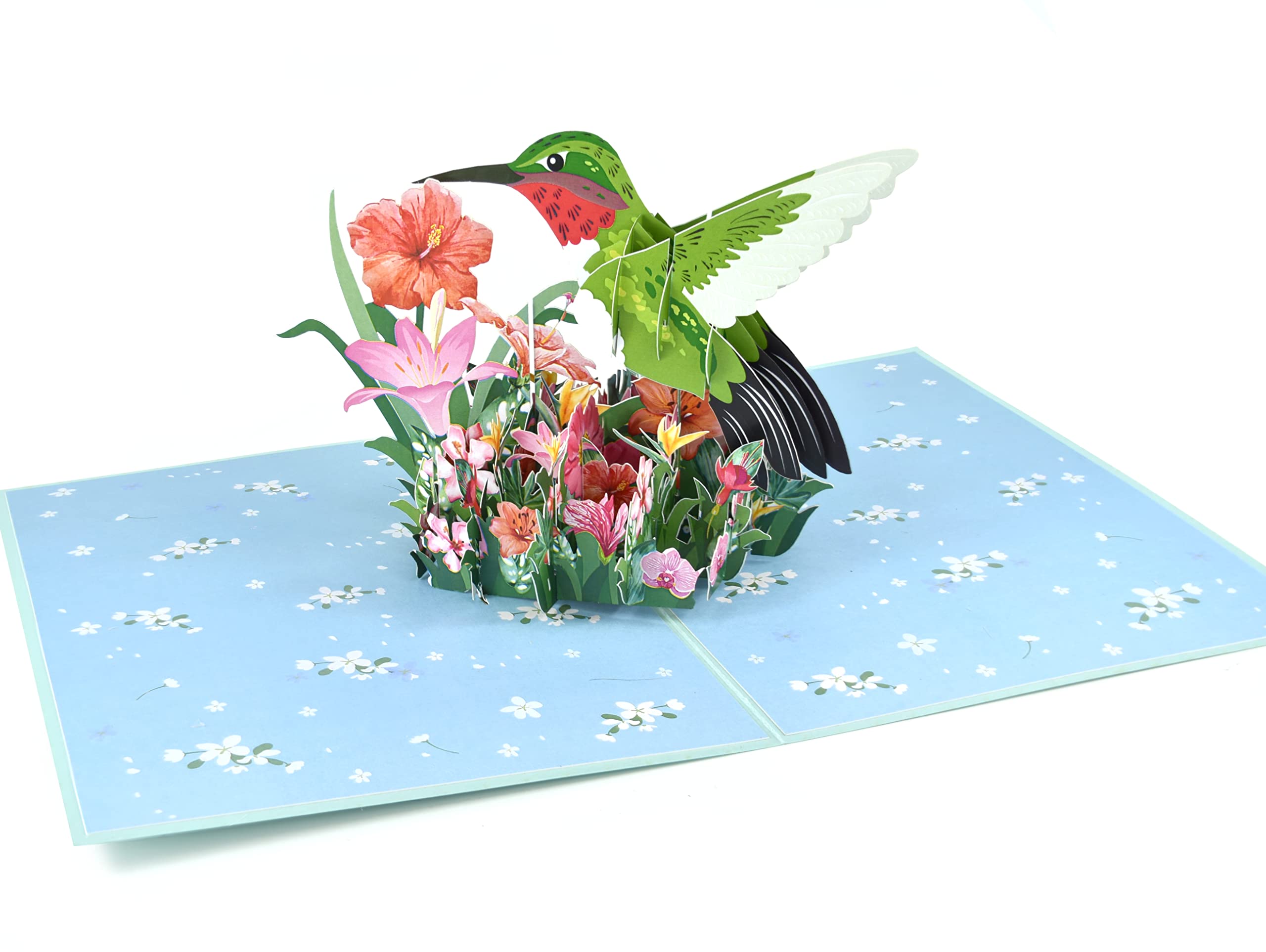 Hummingbird Pop Up Card, Birthday Card, Mother's Day Card, Summer Card, Thinking of You, Bird Lovers
