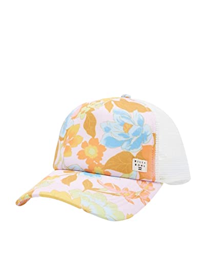 Billabong Women's Heritage Mashup Adjustable Trucker Hat, Blush Crush, One