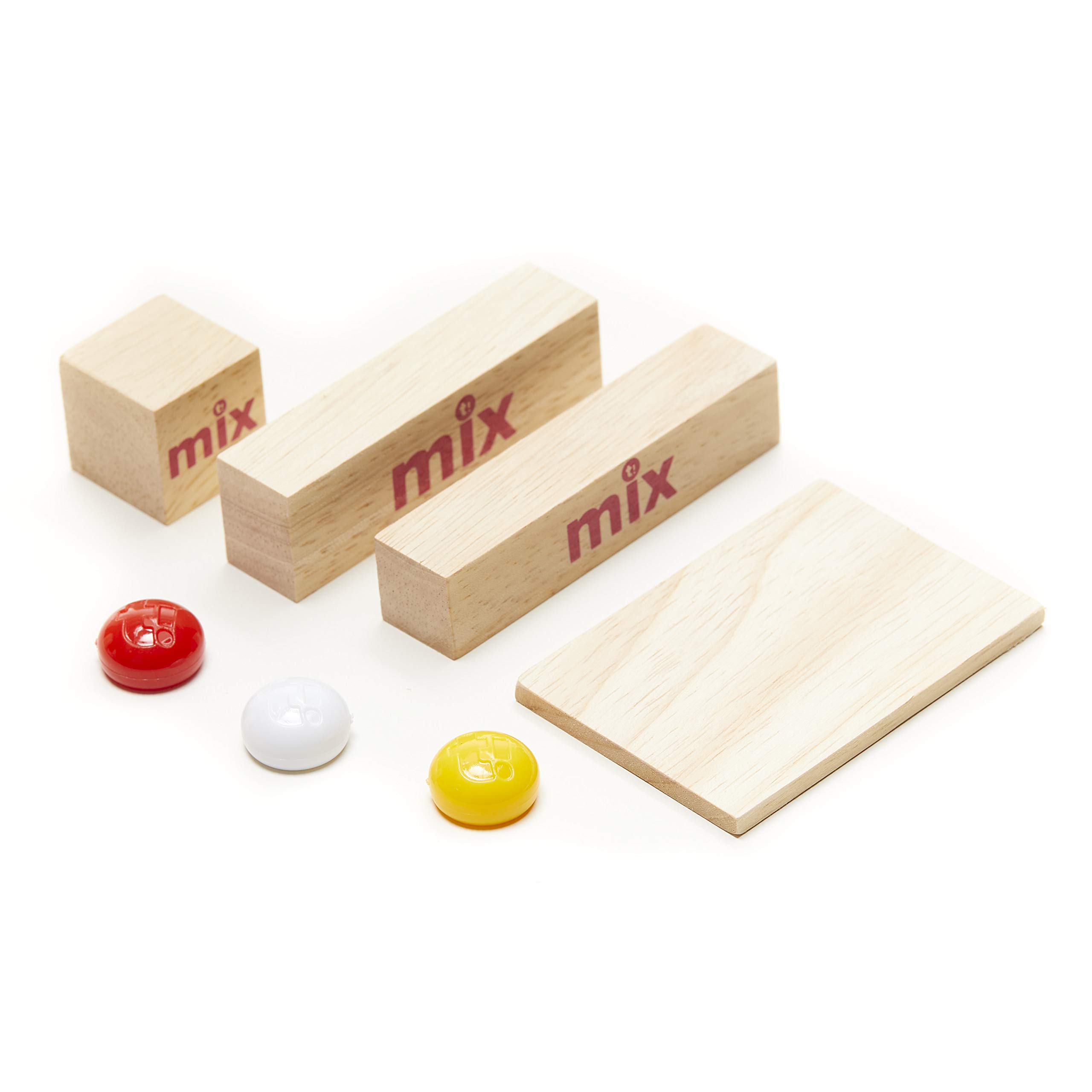Tummple Mix - Wooden Block Stacking Tower Game β Fun Party Game & Family Board Game for Kids, Teens, & Adults β STEM Educational Game