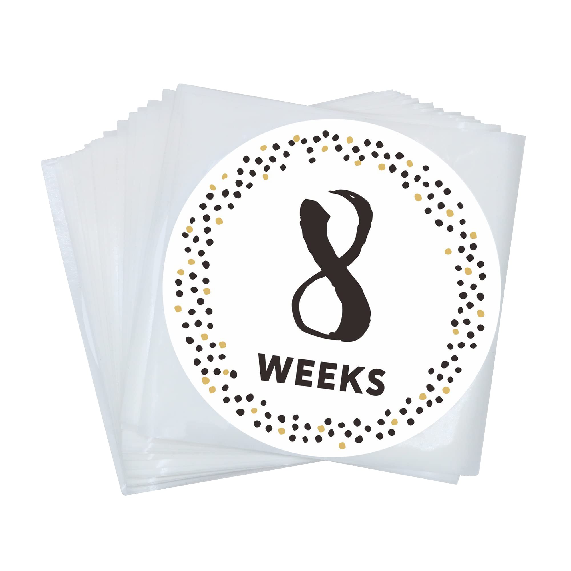 Hycodest Pregnancy Milestone Stickers Photo Record Baby Bump Dynamic Weekly Pregnancy Growth Sticker, Set of 15 Stickers