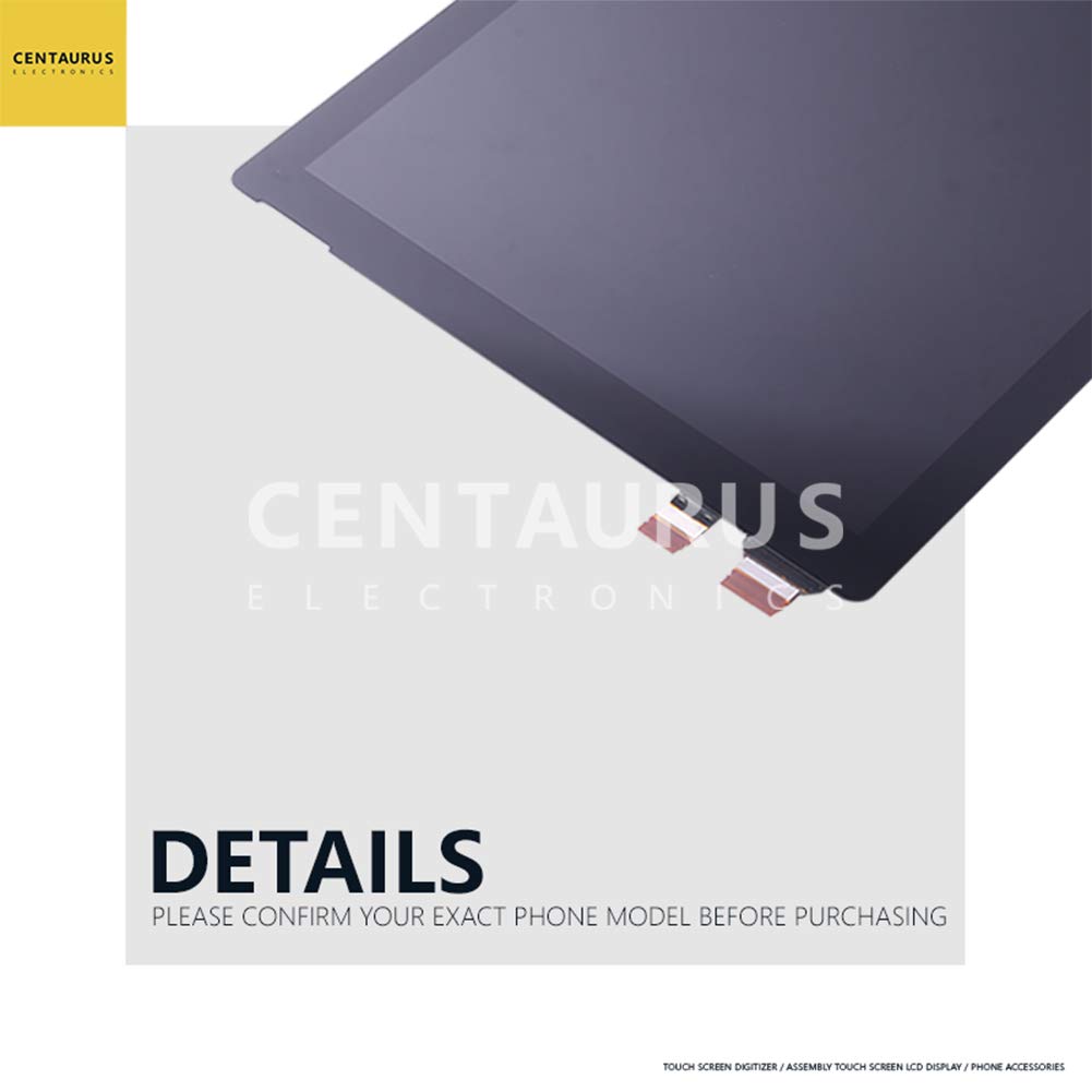 CENTAURUS Replacement for Microsoft Surface Pro 6 LCD Display Touch Screen Digitizer Assembly Parts Compatible with Microsoft Surface Pro 6 1807 1809 1796 LP123WQ1 (SP) (A1) 2736 x 1824 12.3 inch