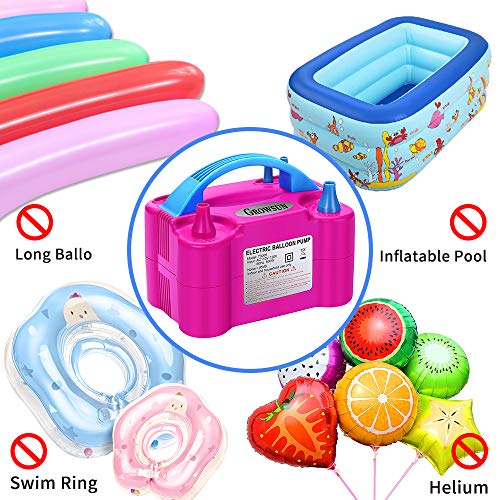 Growsun Balloon Pump Kit Electric Balloon Garland Arch Kit Air Blower Inflator for Party Decoration w/Ballons Tape Strip