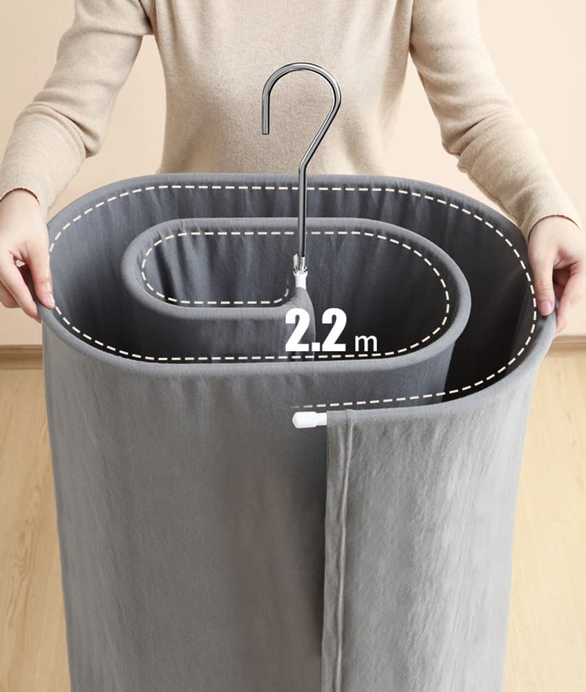 DEPILA Spiral Sheet Hanger Space Saving Hangers for Sheets Bedspreads Coverlets Mattresses Tablecloths Sofa Covers Blankets Shawls Scarfs Capes A11 Coat Hanger