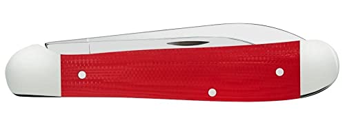 Case Cutlery Case XX 45403 Smooth Red G-10 Handle 2 Blade Copperhead, 10249W SS CA45403 0