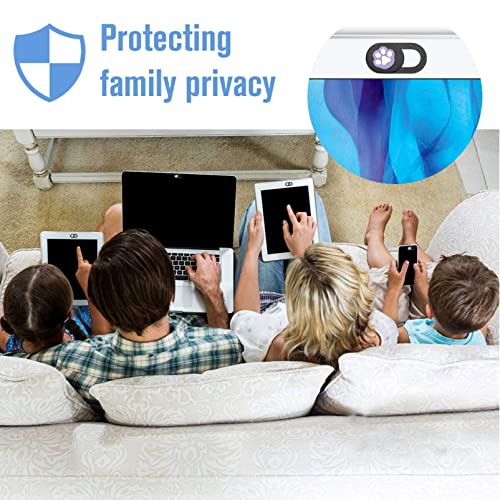 DIKACA Linux Laptop 18 pcs Privacy Peeping Anti Paw Webcam Tablet Slide Desktop Protector Blocker Thin Complete Anti-Hacking Compatible Voyeur Ultra for Cartoon Laptop Laptop Accessories