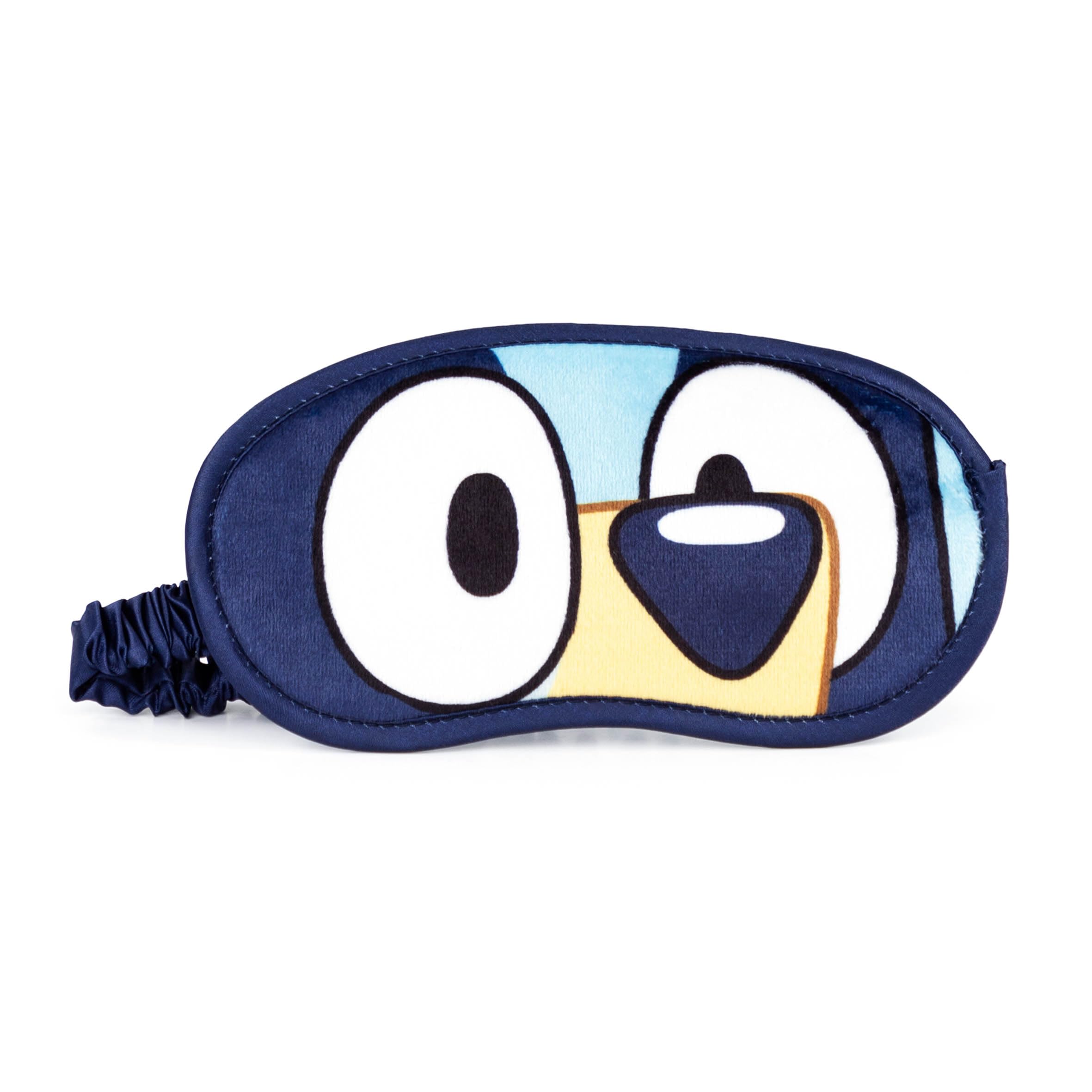 Jay Franco Bluey Kids Travel Set - 3 Piece Set Includes 40 x 50 Throw Blanket, Eye Mask, and Neck Pillow - Super Soft & Cozy Travel Accessories