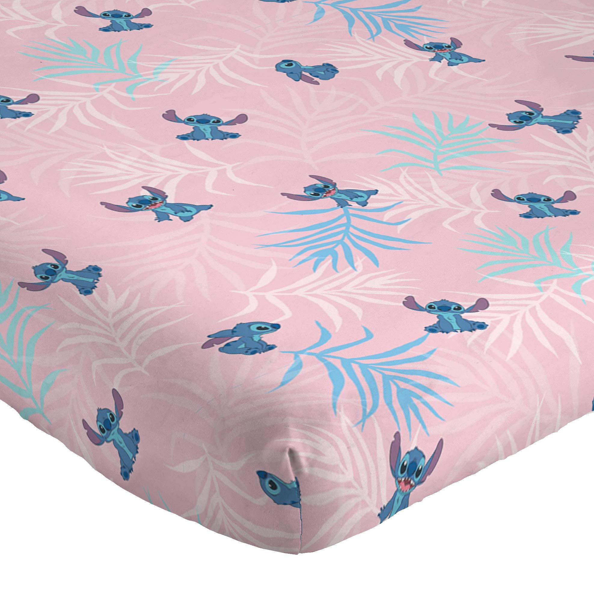 Jay Franco Disney Lilo & Stitch Paradise Dream Queen Sheet Set - 4 Piece Set Super Soft and Cozy Kid’s Bedding - Fade Resistant Microfiber Sheets (Official Disney Product)