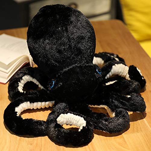 Octopus Stuffed Animals Octopus Plush Doll Toys Octopus Stuffed Toys Gift for Kids and Lovers for Birthday, Christmas, Valentine's Day(Black)